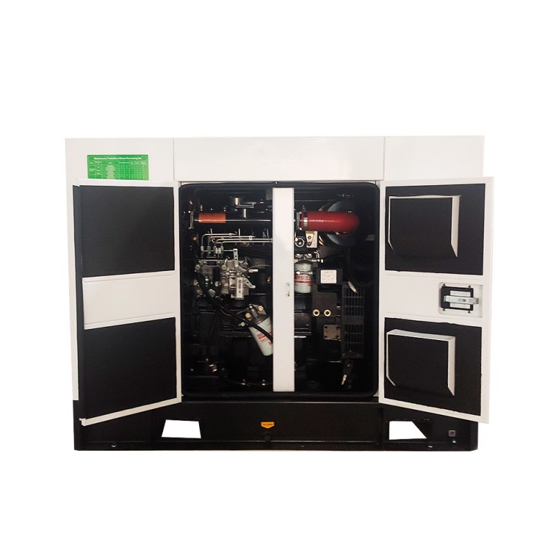 Gerador a Diesel 20KVA Turbo - Cabinado - Motor com Painel ATS - Branco