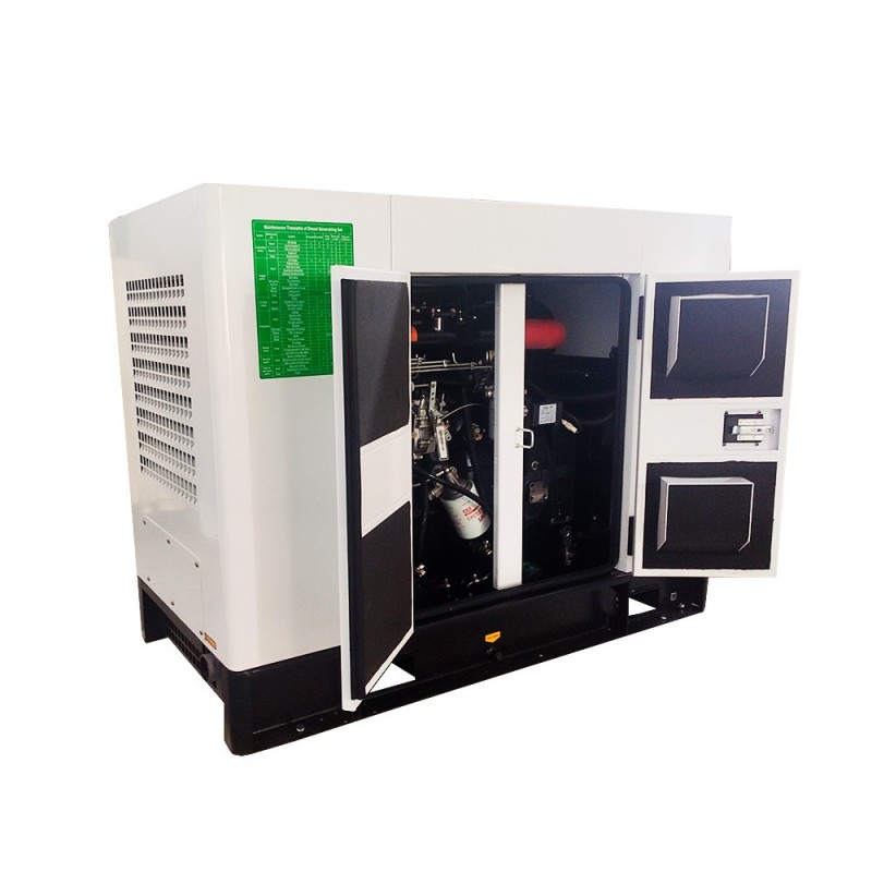 Gerador a Diesel 20KVA Turbo - Cabinado - Motor com Painel ATS - Branco